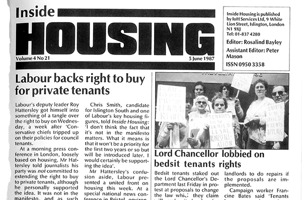 Inside Housing - Insight - From the archive - week of 29 May